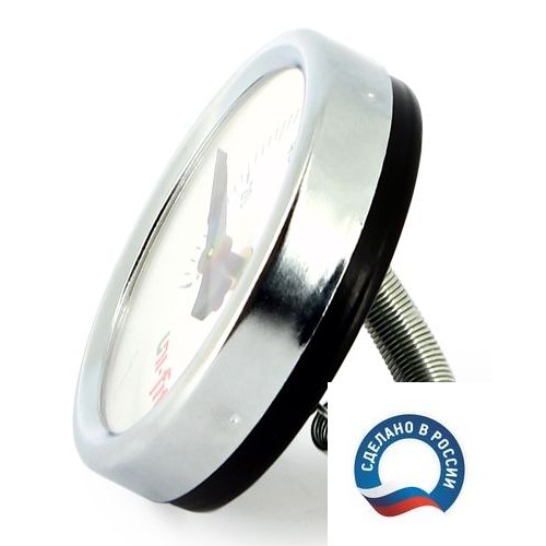 Термометр накладной с пружиной 1/2", 120 °С, 63 мм